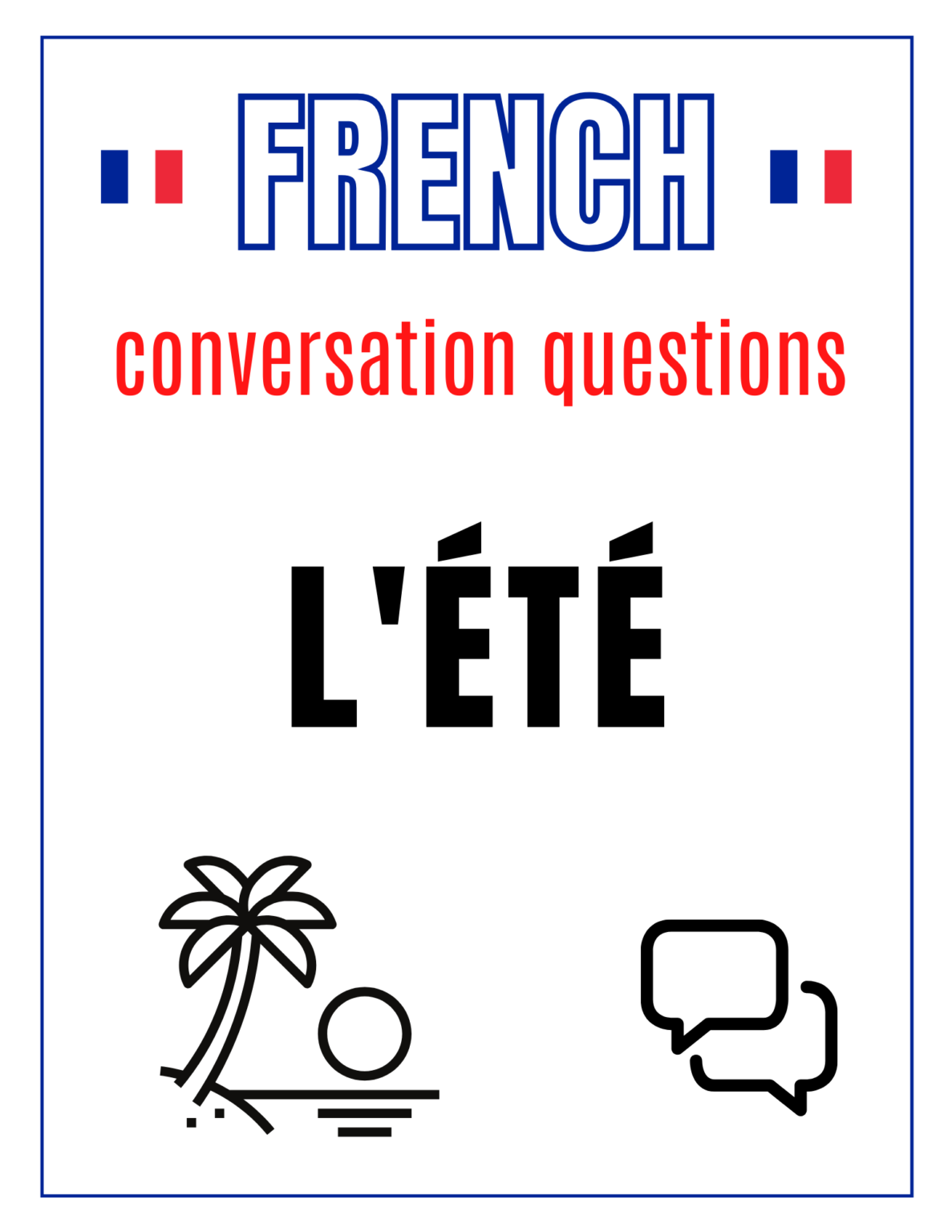 French Conversation Questions - Family / La famille - The Happy Maple ...