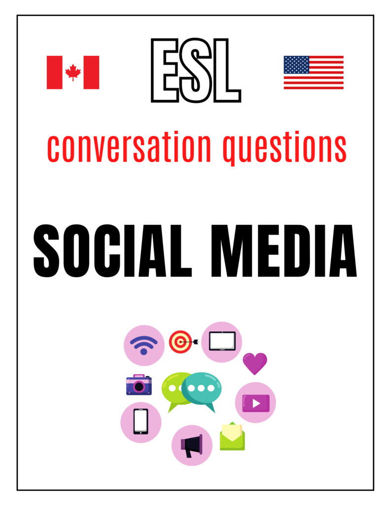 English ESL Conversation Questions - Social Media - The Happy Maple ...